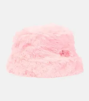 Ruslan Baginskiy Faux Fur Bucket Hat - Pink