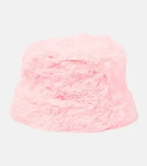 Ruslan Baginskiy Faux Fur Bucket Hat - Pink