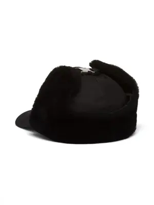 Prada Re-nylon Shearling-trim Hat