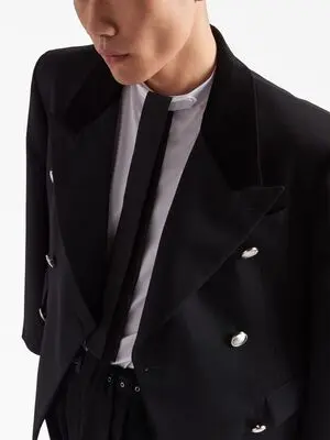 Prada Double-breasted Wool Blazer