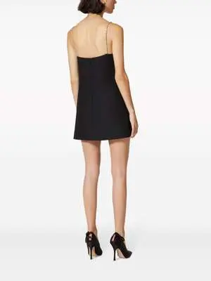 Valentino Garavani Crepe Couture Embroidered Minidress