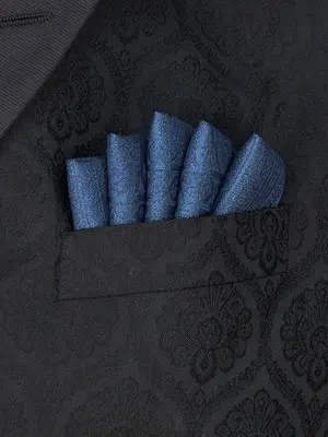 Etro Paisley-print Silk-blend Pocket Scarf - Blue