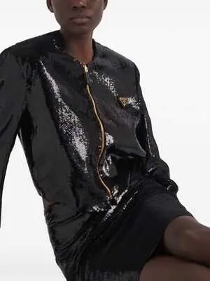 Prada Sequinned Pencil Skirt
