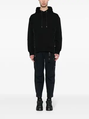 SPOONYARD Logo-appliqué Paneled Hoodie