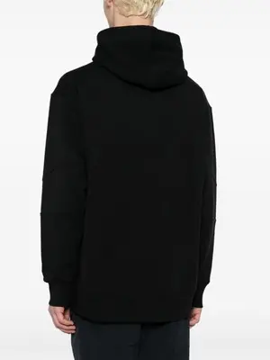 SPOONYARD Logo-appliqué Paneled Hoodie