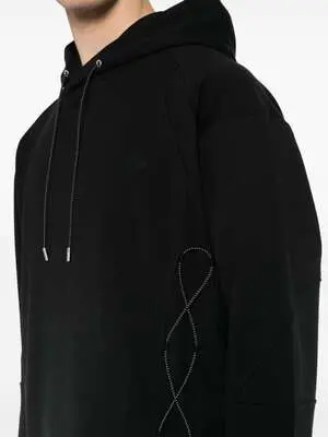 SPOONYARD Logo-appliqué Paneled Hoodie