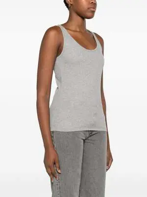 TOTEME Classic Ribbed Tank Top - Grey