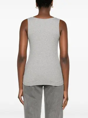 TOTEME Classic Ribbed Tank Top - Grey
