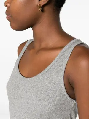 TOTEME Classic Ribbed Tank Top - Grey