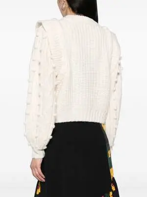 Farm Rio Braided Detail Chunky-knit Jumper