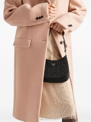Prada Crystal-embellished Tulle Midi Dress