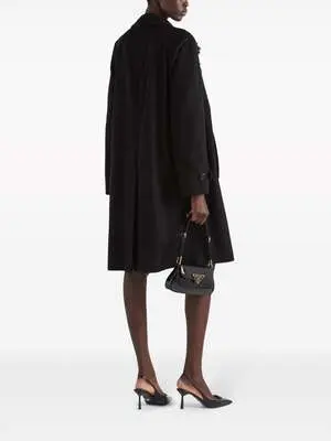 Prada Feather-trim Cashmere Coat
