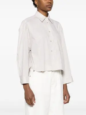 Peserico Long-sleeve Stripe Shirt