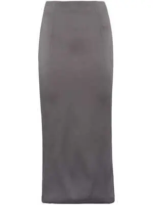 Prada Satin Midi Skirt