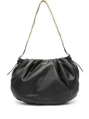 Moschino Appliqué Leather Shoulder Bag