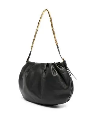 Moschino Appliqué Leather Shoulder Bag
