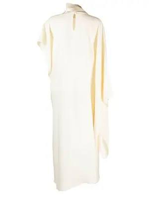 TALLER MARMO Attached-scarf Asymmetric Kaftan Dress