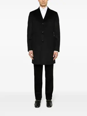 Tagliatore Bruce Felted Wool Coat - Black