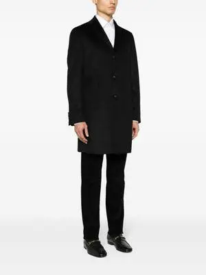 Tagliatore Bruce Felted Wool Coat - Black