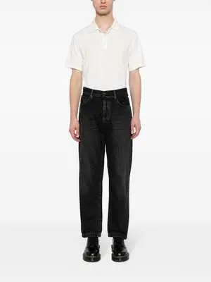 Rag & Bone Classic Flame Cotton Polo Shirt - White