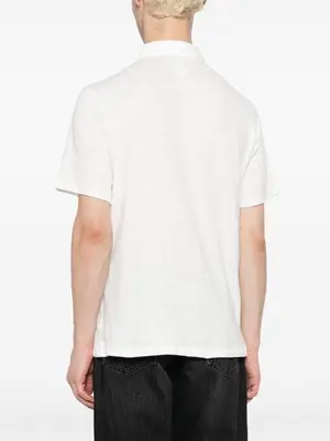 Rag & Bone Classic Flame Cotton Polo Shirt - White