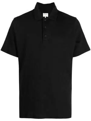 Rag & Bone Classic Flame Cotton Polo Shirt - Black