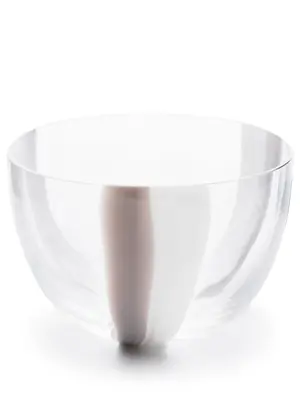 CARLO MORETTI Le Diverse Painterly-stripes Glass Bowl