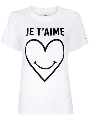 Cinq À Sept Smiling Heart T-shirt - White