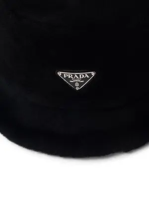 Prada Shearling Bucket Hat