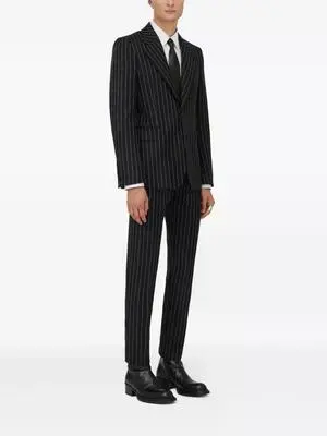 Alexander McQueen Pinstriped Single-breasted Blazer