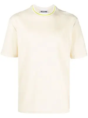 Moschino Logo-embroidered Crew-neck T-shirt
