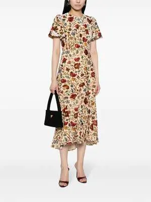 Rhode Arabella Velvet Midi Dress