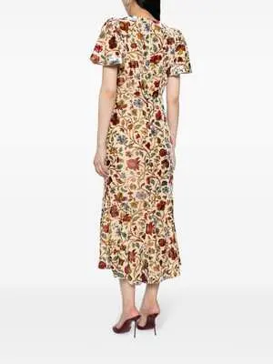 Rhode Arabella Velvet Midi Dress