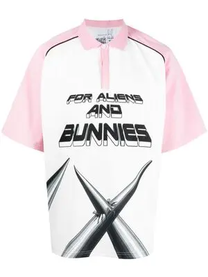 Natasha Zinko Techno For Aliens And Bunnies Polo Shirt - White