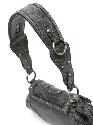 Guess Studded Leather Shoulder Bag