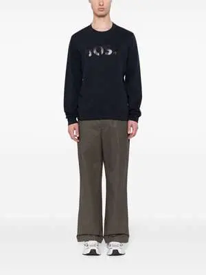 BOSS Salbo Mirror Cotton Sweatshirt - Blue
