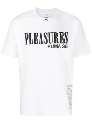 PUMA X Pleasures Typo Cotton T-shirt - White