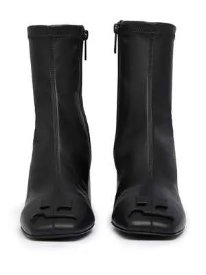 COURREGES Reedition Ac Faux-leather Ankle Boots - Black