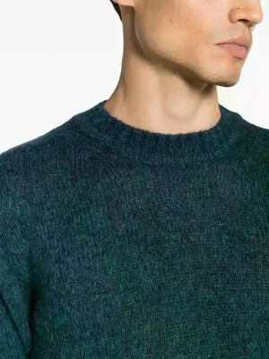LARDINI Fisherman's-knit Mélange Jumper