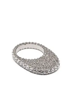 Coperni Swipe Crystal-embellished Ring