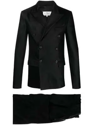 MAISON MARGIELA Satin-weave Double-breasted Blazer