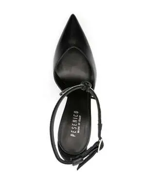 Peserico Rhinestone-embellished Leather Pumps - Black