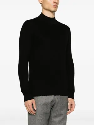 Tagliatore Gus Mock-neck Ribbed Jumper