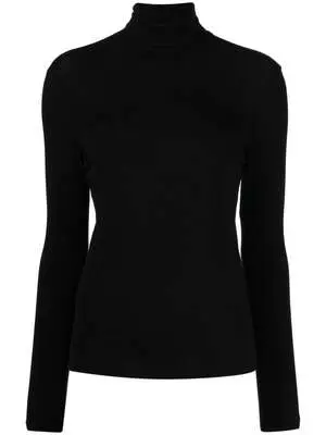 AGOLDE Pascale High-neck Top - Black