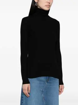 AGOLDE Pascale High-neck Top - Black
