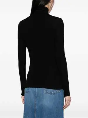 AGOLDE Pascale High-neck Top - Black