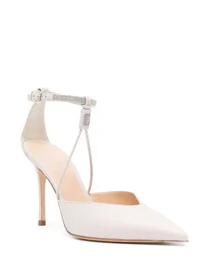 Peserico Rhinestone-embellished Leather Pumps