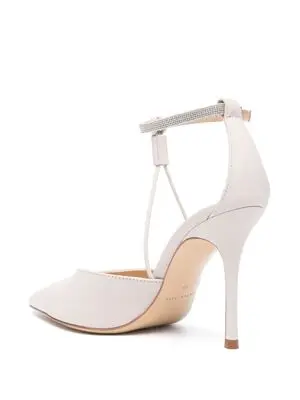 Peserico Rhinestone-embellished Leather Pumps