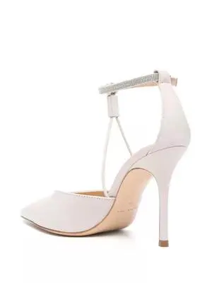 Peserico Rhinestone-embellished Leather Pumps - Neutrals