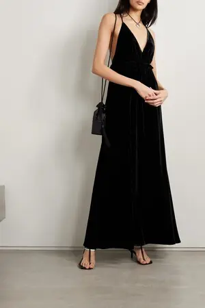 Ulla Johnson Lavinia Open-back Velvet Gown